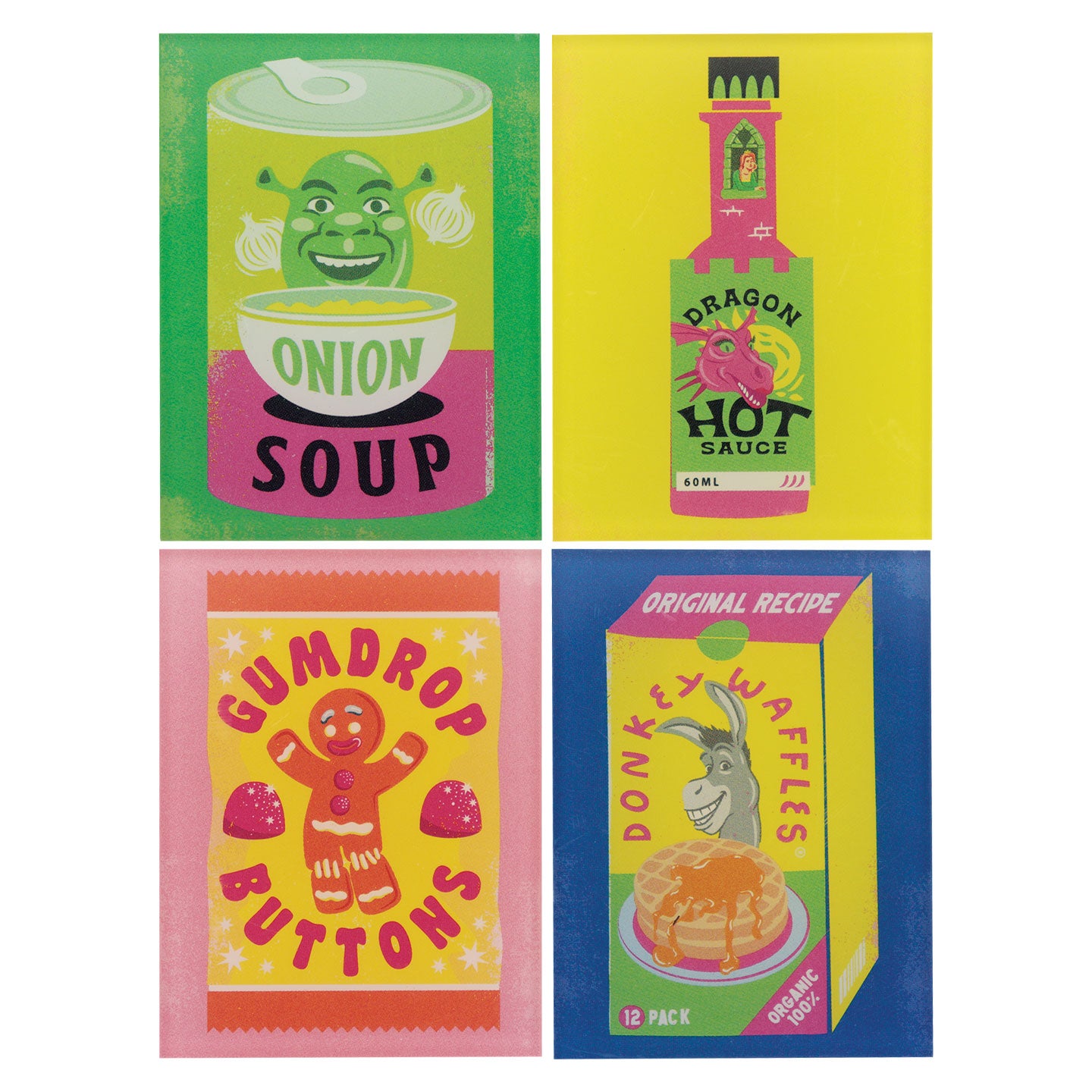 Shrek Set of Four Magnets – Fanattik Trade